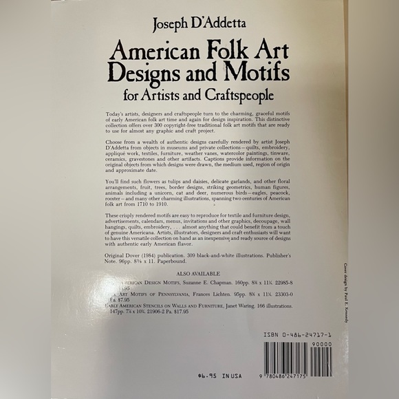 Dover Book | Office | Dover Pictorial Archive Ser American Folk Art ...